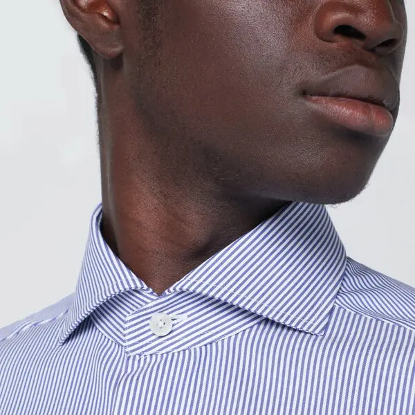 XACUS White Striped Travel Shirt