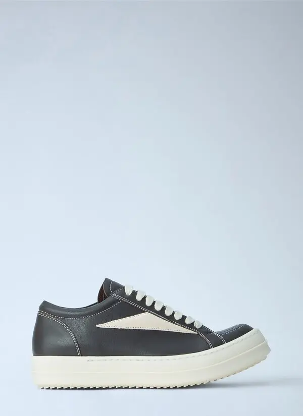 Rick Owens Low-top Leather Sneakers - Gray