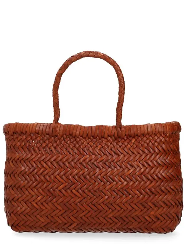 Dragon Diffusion Gora Mini Woven Leather Bag - Brown