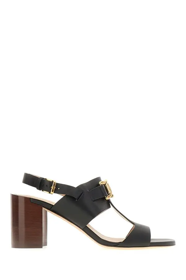 TOD'S Slingback Sandals With Gold Tone Detail
