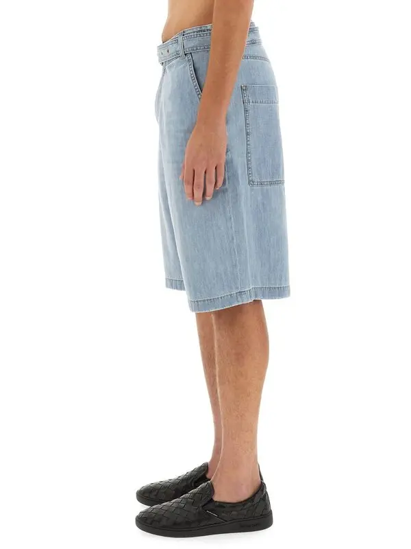 Bottega Veneta Denim Bermuda Shorts