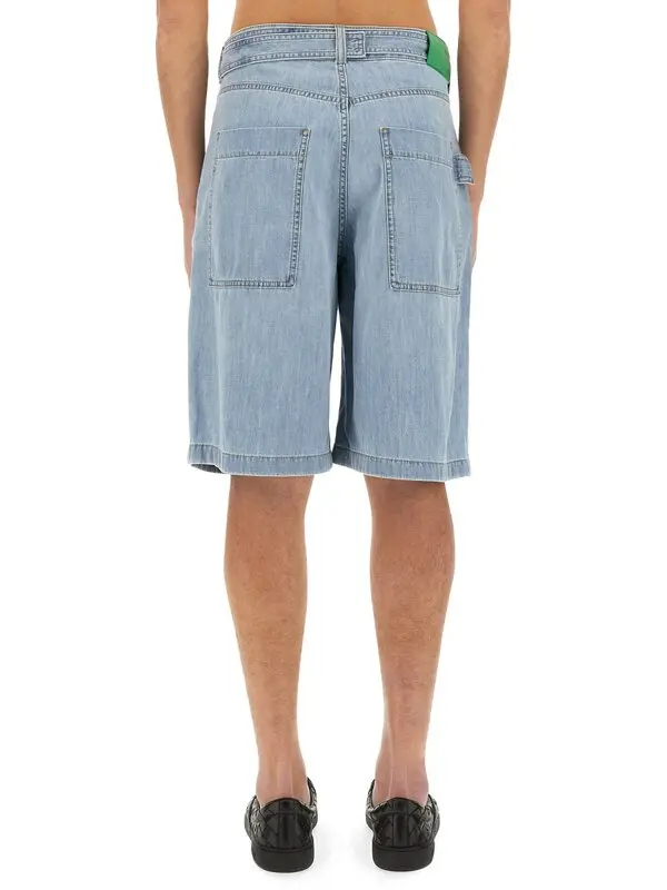 Bottega Veneta Denim Bermuda Shorts