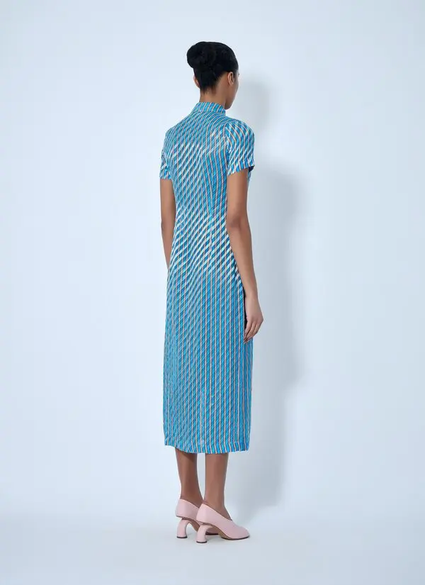 Dries Van Noten Striped Midi Shirt Dress