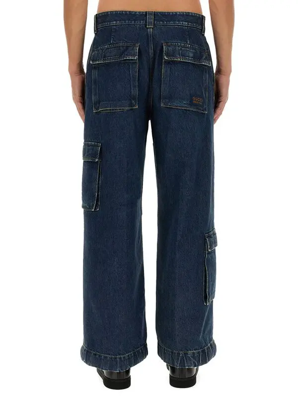 Gucci Denim Cargo Pants