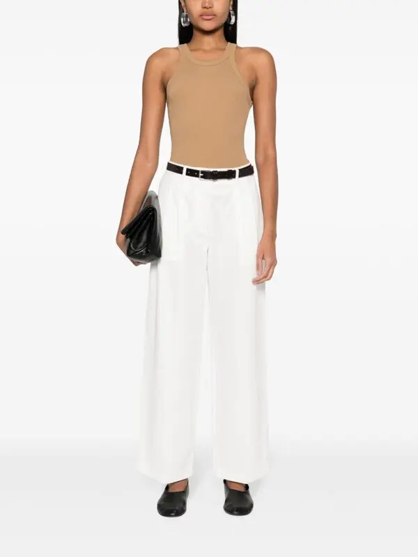 TOTEME Organic Cotton Pleated Trousers