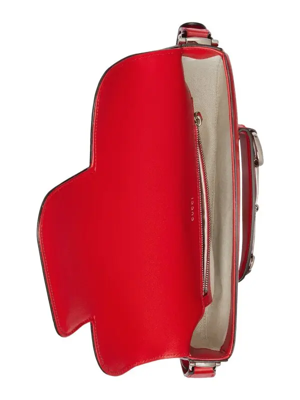 Gucci Horsebit 1955 Small Shoulder Bag - Red