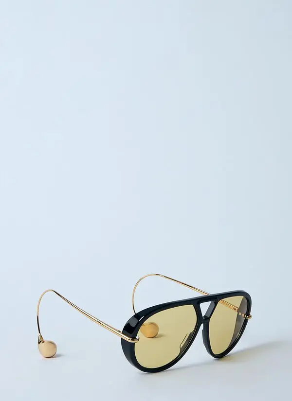 Bottega Veneta Drop Aviator Sunglasses