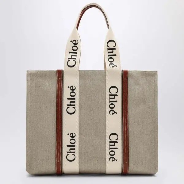 Chloé Woody Tote Bag - Cream