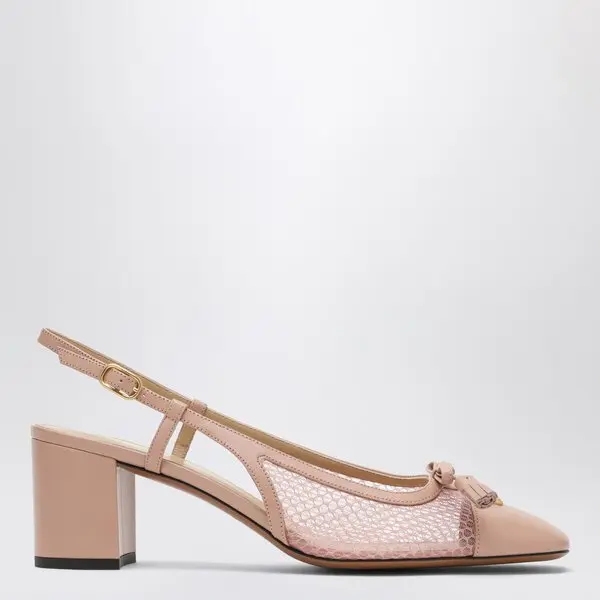 Valentino Garavani Slingback Pumps With Vlogo Signature - Pink