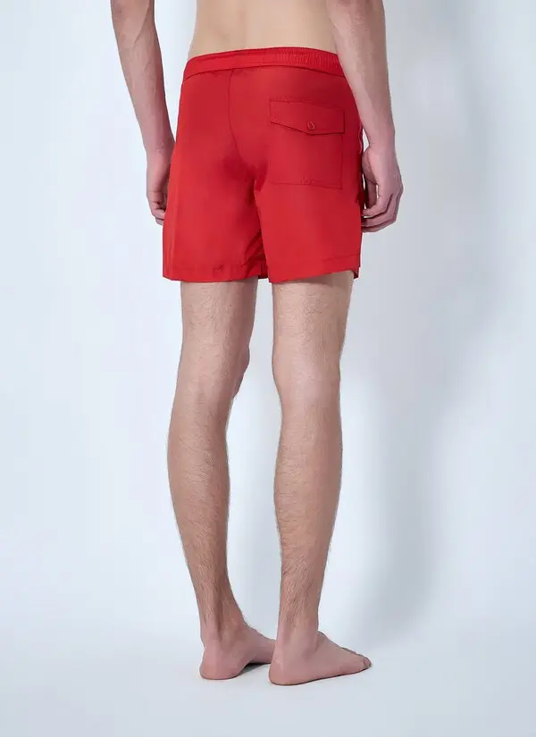 Moncler Nylon Swim Shorts - Red
