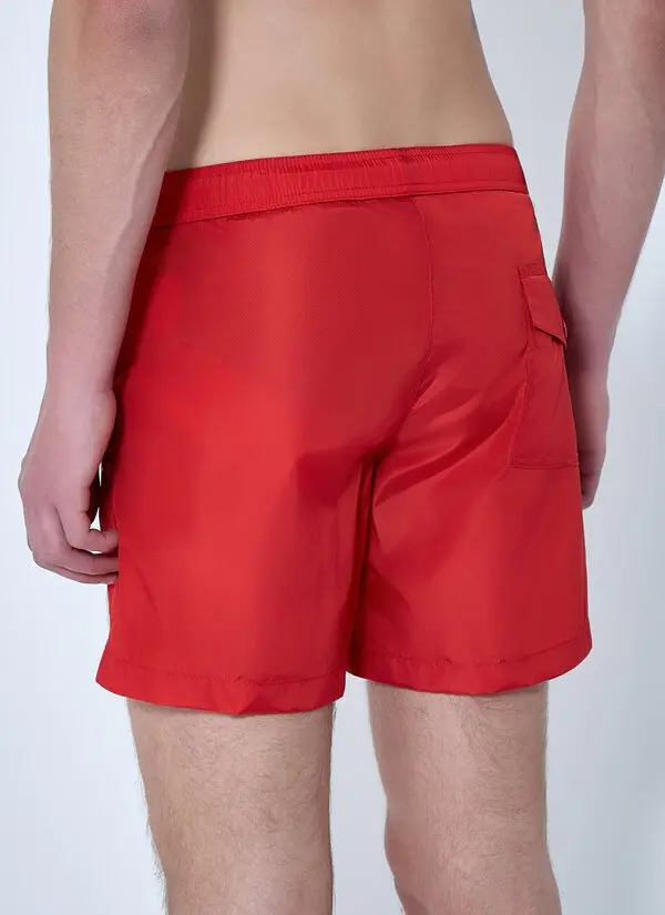 Moncler Nylon Swim Shorts - Red