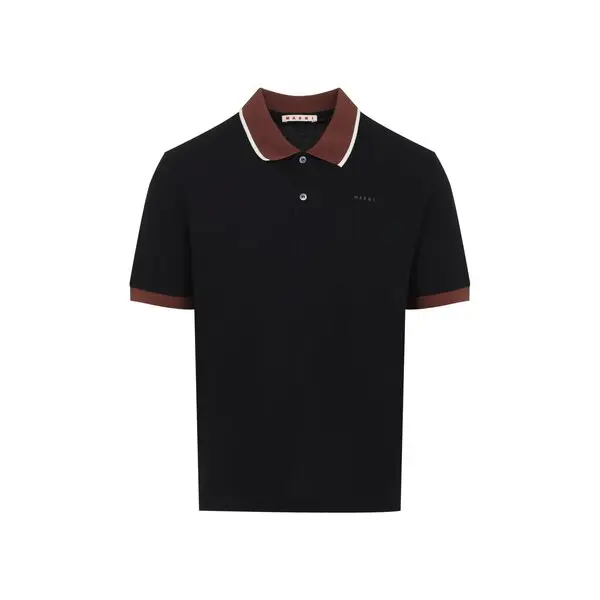 Marni Cotton Polo - Black