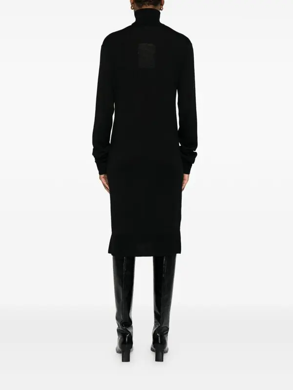 TOTEME Wool Turtle-neck Midi Dress - Multicolor