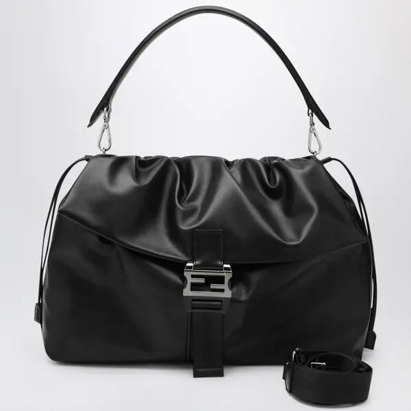 Fendi Flux Maxi Messenger Bag - Black