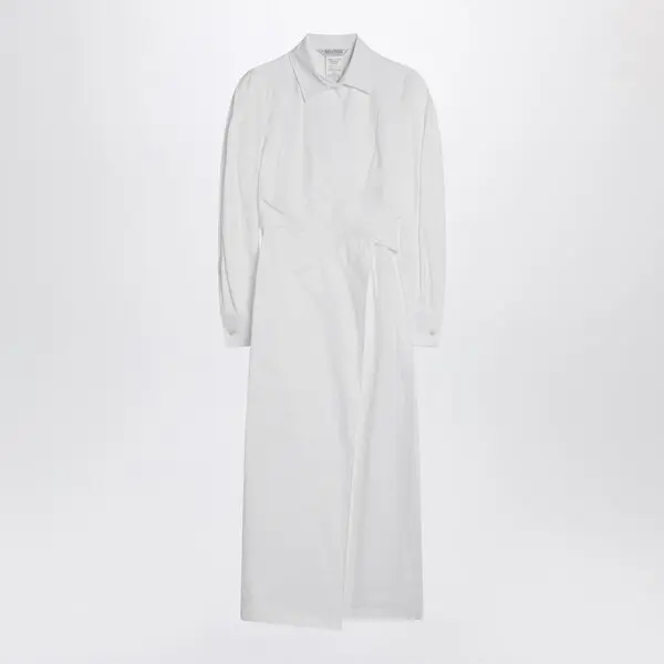 Max Mara Cotton Twill Shirt Dress - White