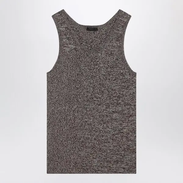 Prada Ribbed Tank Top - Blue
