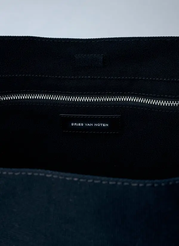 Dries Van Noten Canvas Tote Bag - Black