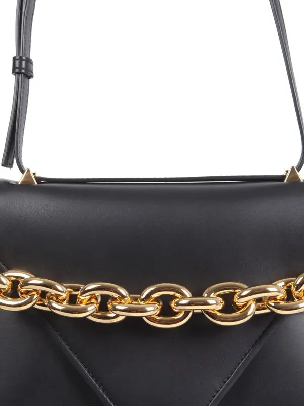 Bottega Veneta Suede Envelope Bag With Extra Large Chain Handle