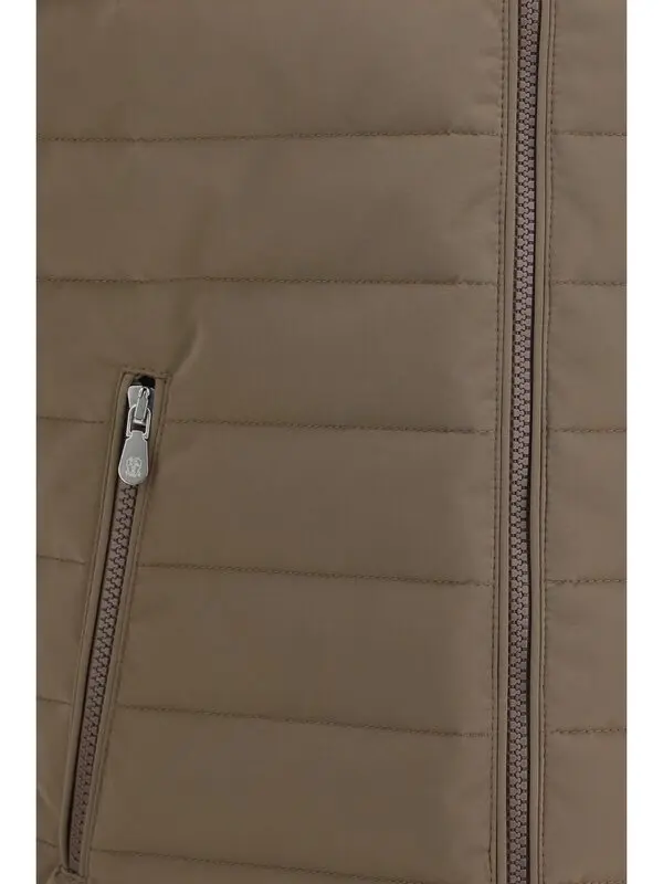Brunello Cucinelli Quilted Vest Jacket - Cream