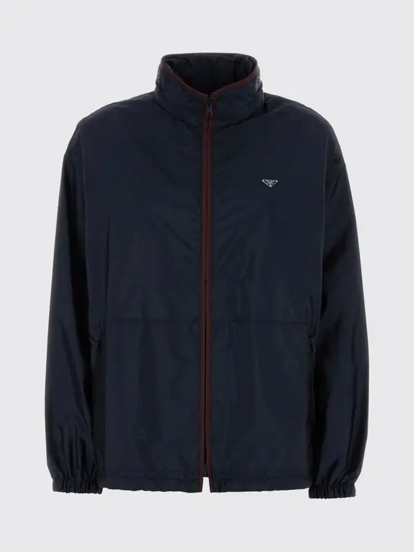 Prada Nylon Zip-up Jacket - Red