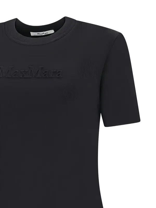 Max Mara Embossed Logo Cotton T-shirt