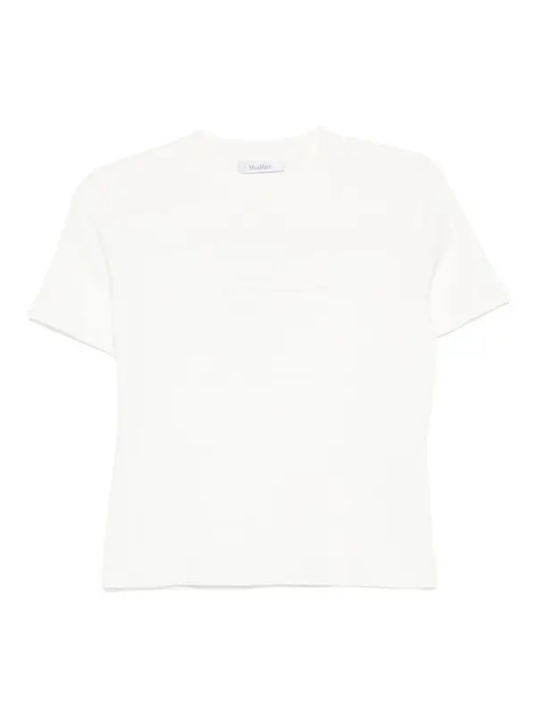 Max Mara Ribbed Knit Short Sleeve T-shirt