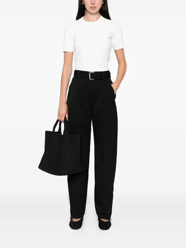 Max Mara Ribbed Knit Short Sleeve T-shirt