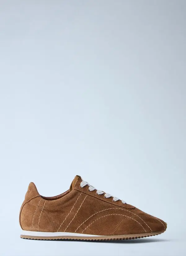 TOTEME Suede Low-top Trainers - Brown