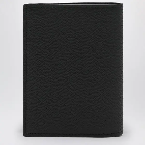 Saint Laurent Card Holder In Grain De Poudre Leather