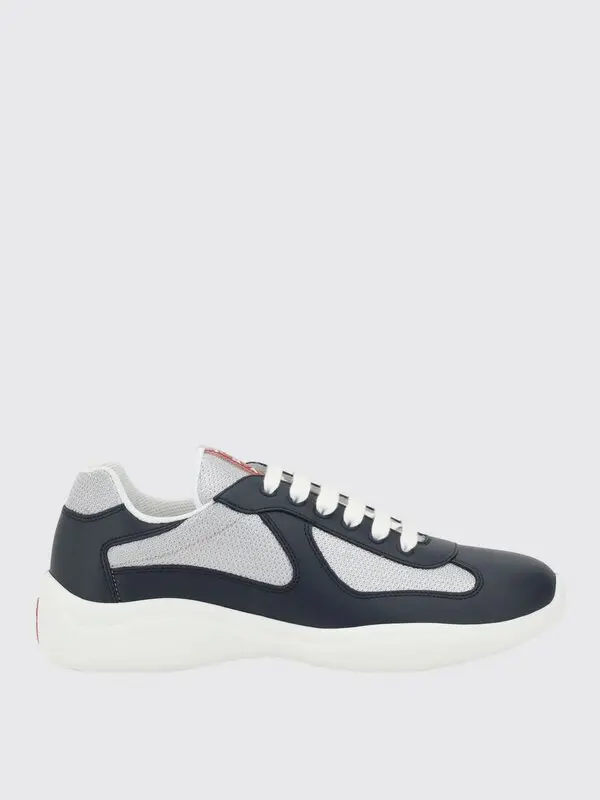 Prada Calf Leather Sneakers - Blue