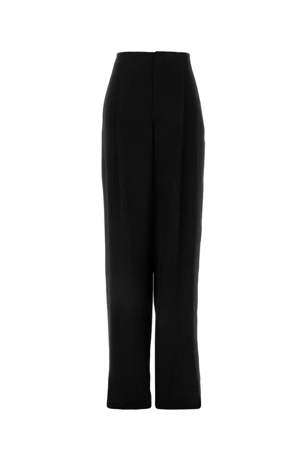 Saint Laurent Silk Pants - Black