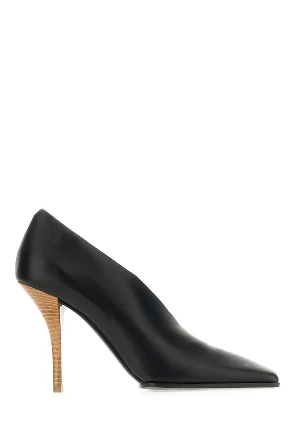 Alaïa Black Leather Pointed Toe Stiletto Pumps - Multicolor