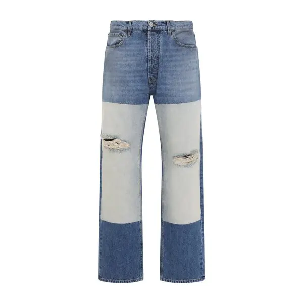 MAISON MARGIELA Straight-leg Jeans With Distressed Knees - Blue