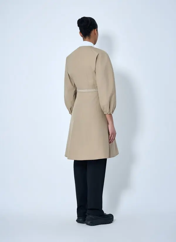 Moncler Belted Utility Jacket With Stand Collar