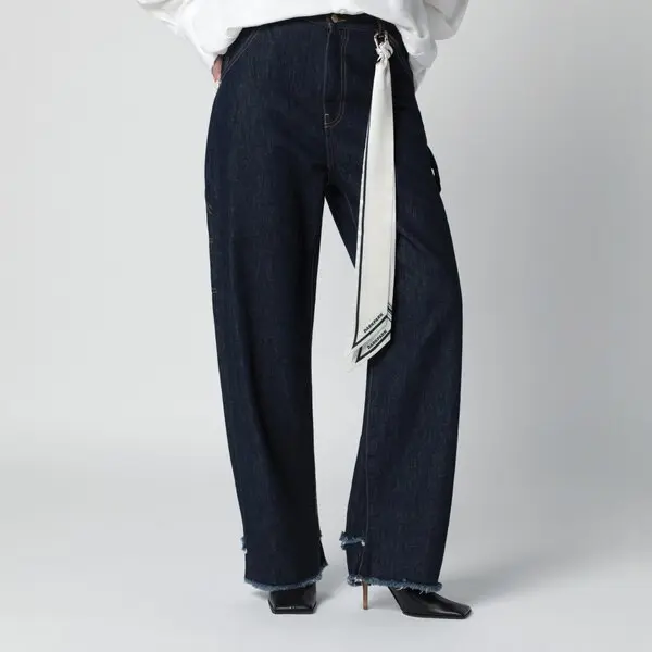 DARKPARK Carpenter Jeans With Chain Detail - Blue