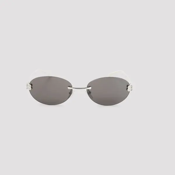 Balenciaga Oval Rimless Sunglasses