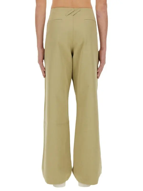Burberry Straight Leg Cotton Pants - Cream