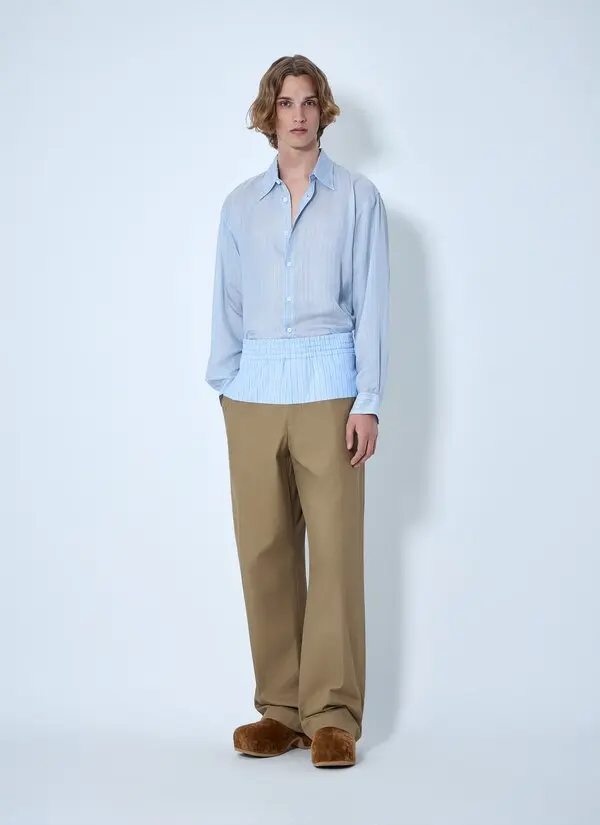 Dries Van Noten Wide-leg Trousers With Elasticated Waistband