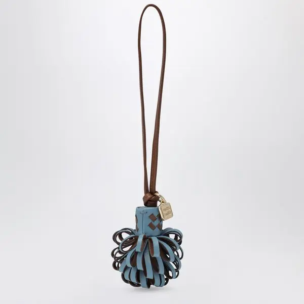 Miu Miu Nappa Leather Charm - Brown