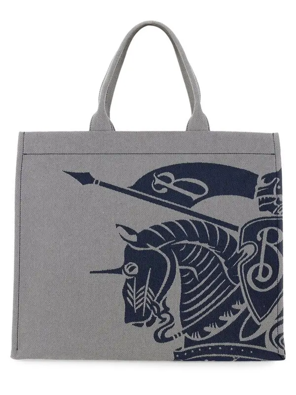 Burberry Canvas Tote Bag - Gray