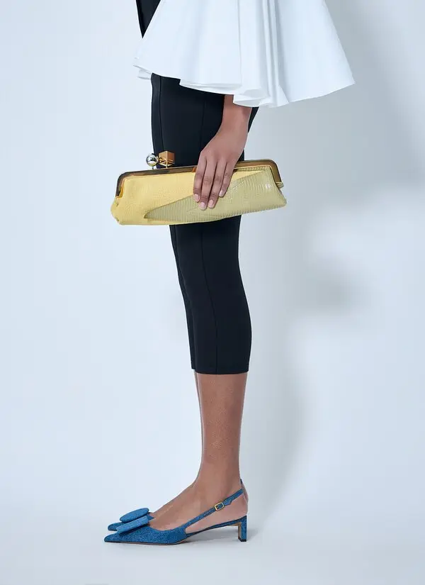 Jacquemus The Salon Maïs Leather Clutch Bag