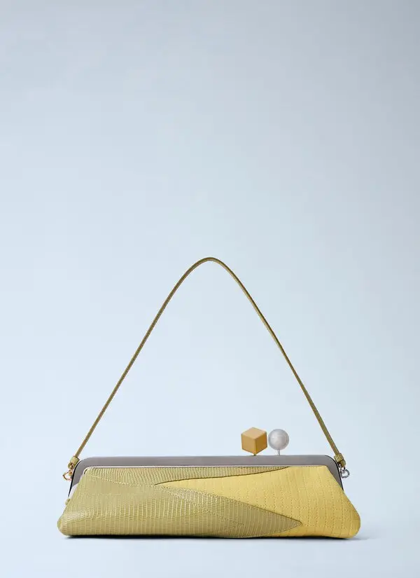 Jacquemus The Salon Maïs Leather Clutch Bag