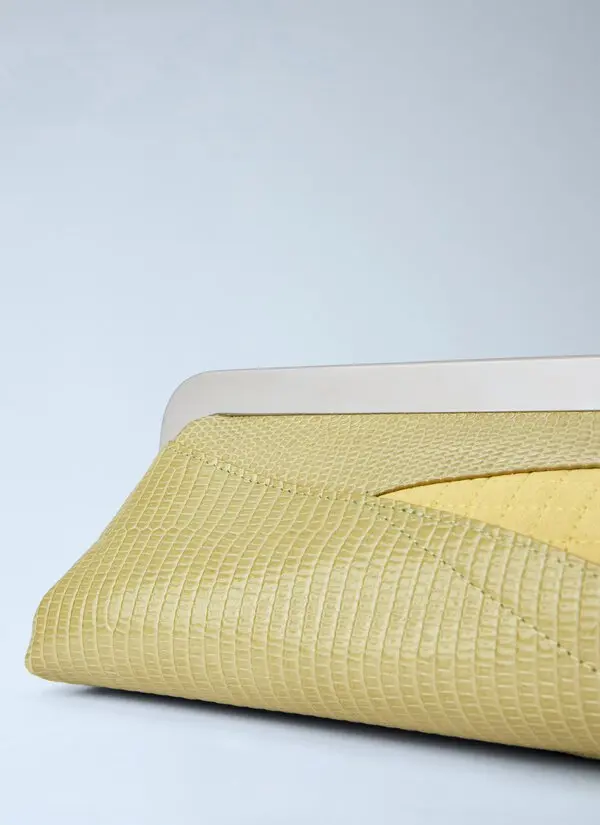 Jacquemus The Salon Maïs Leather Clutch Bag