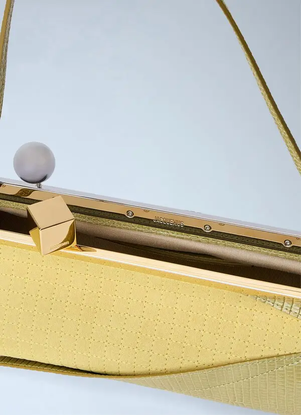 Jacquemus The Salon Maïs Leather Clutch Bag