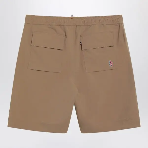 Moncler Technical Froisse Bermuda Shorts - Cream