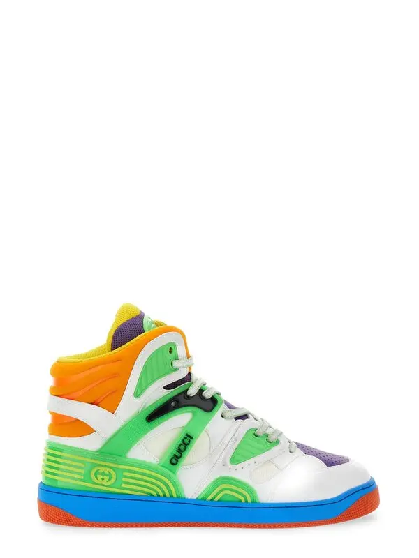 Gucci High Top Lace-up Sneakers - Multicolor