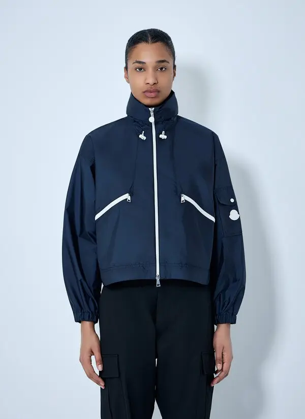 Moncler Marmacy Hooded Rain Jacket - Blue
