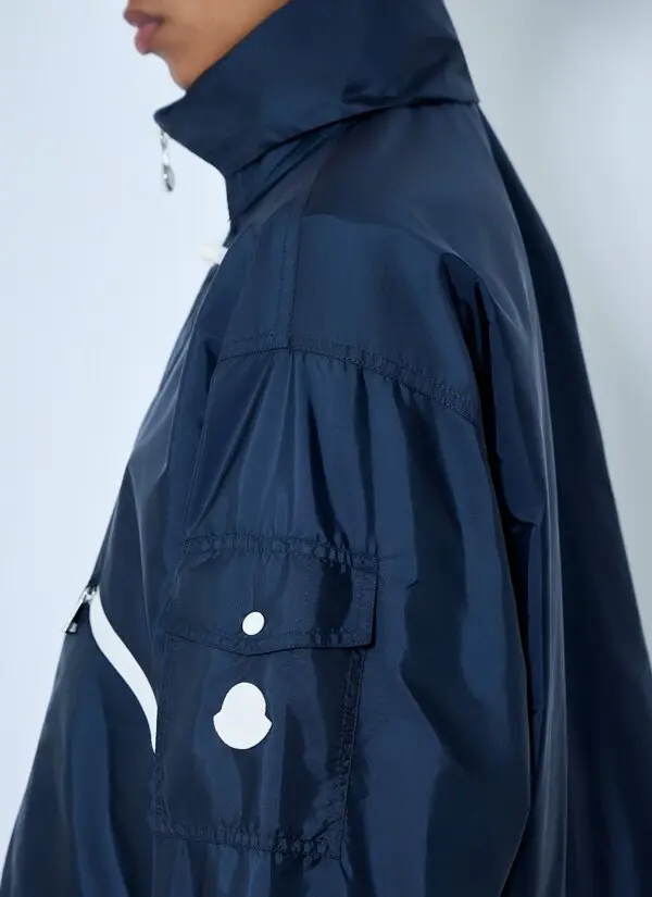Moncler Marmacy Hooded Rain Jacket - Blue