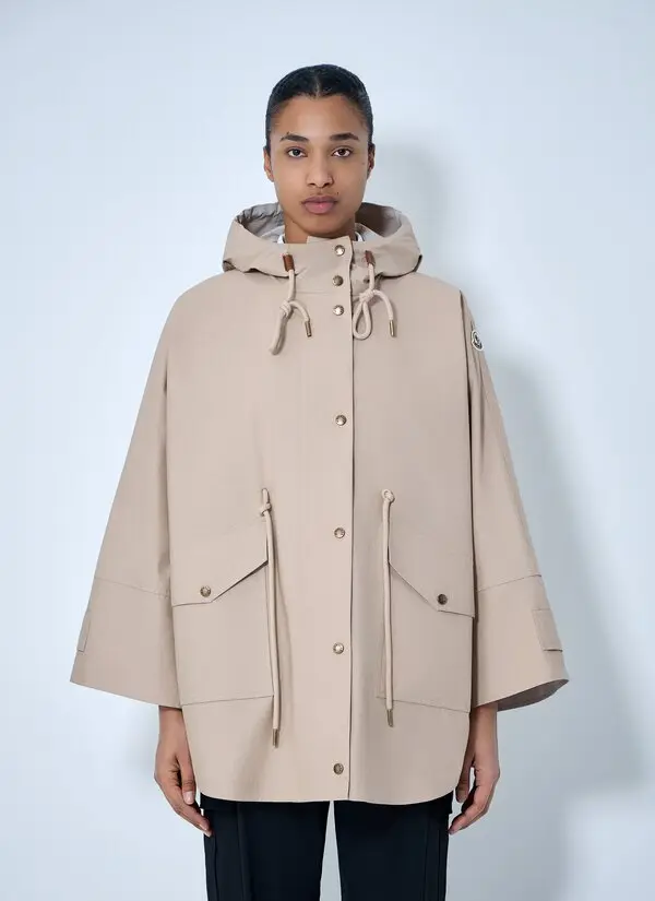 Moncler Brunnera Long Parka - Cream