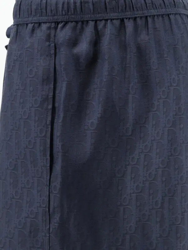 Dior Oblique Cotton And Silk Shorts